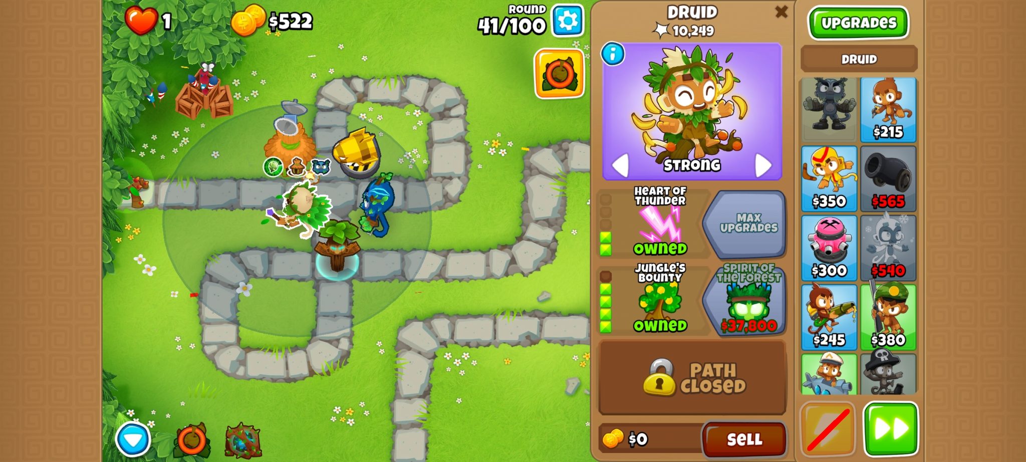 How To Easily Beat The Monkey Meadow CHIMPS In BTD6!